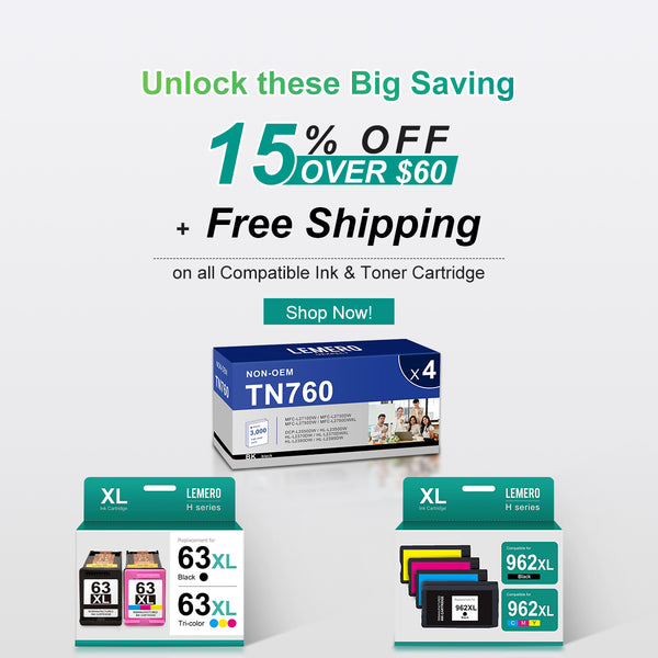 LEMERO Printer Ink & Toner Cartridges | HP, Epson, Canon, Brother