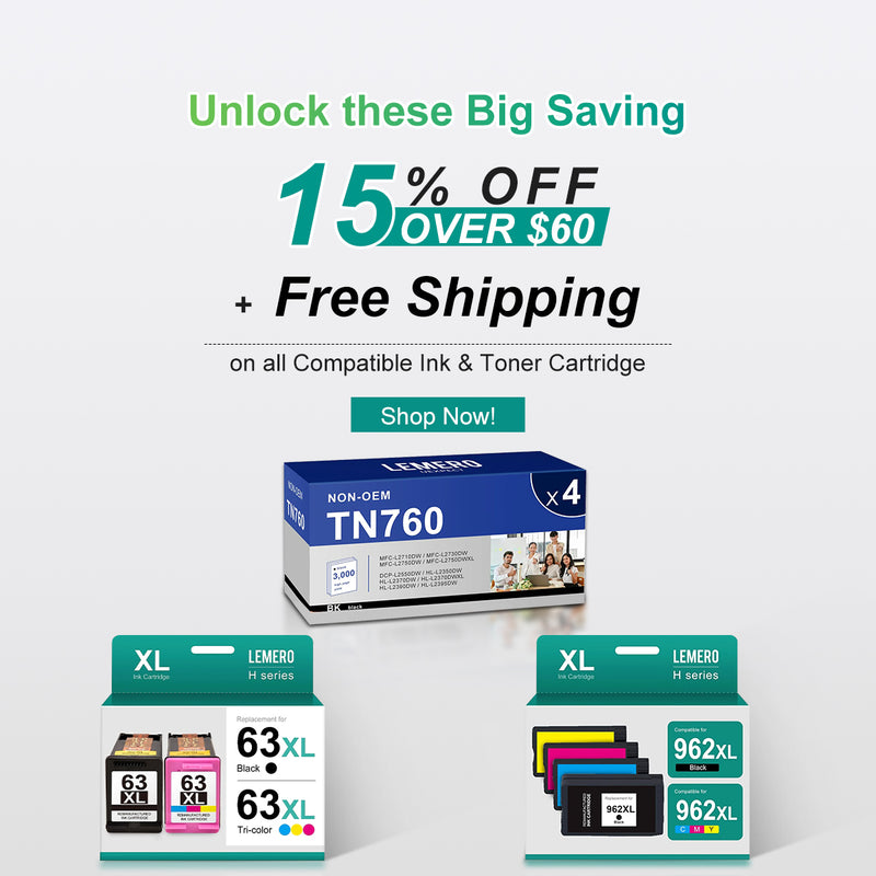 LEMERO Printer Ink & Toner Cartridges | HP, Epson, Canon, Brother